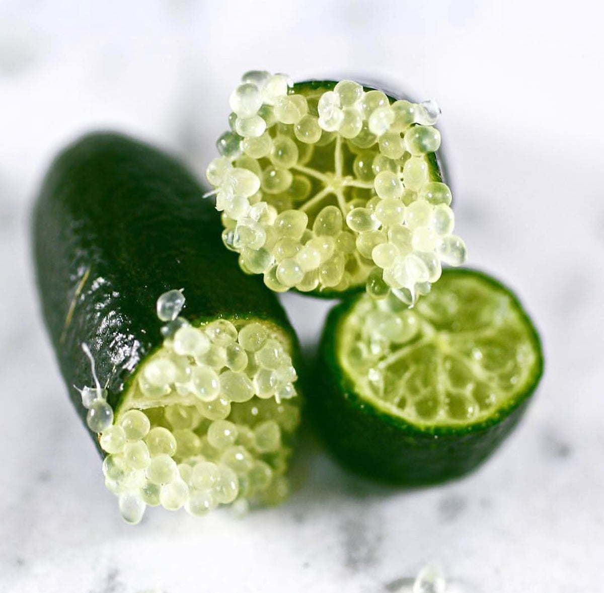 Lime Caviar Sugar Smoother – Blue Lagoon Float and Spa
